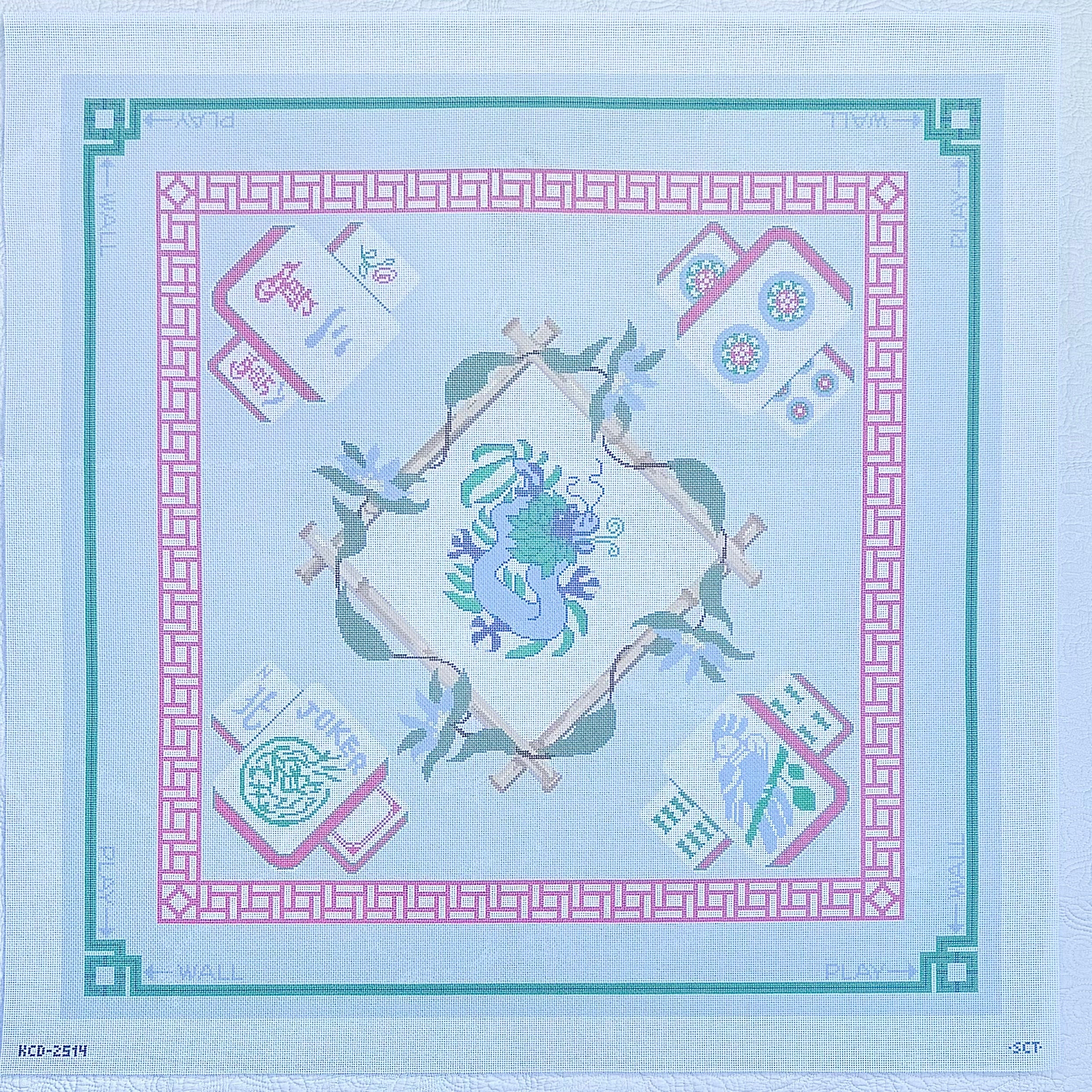 Needlepoint Replica Neoprene Mahjong Mat – The Bam Bam Room KC